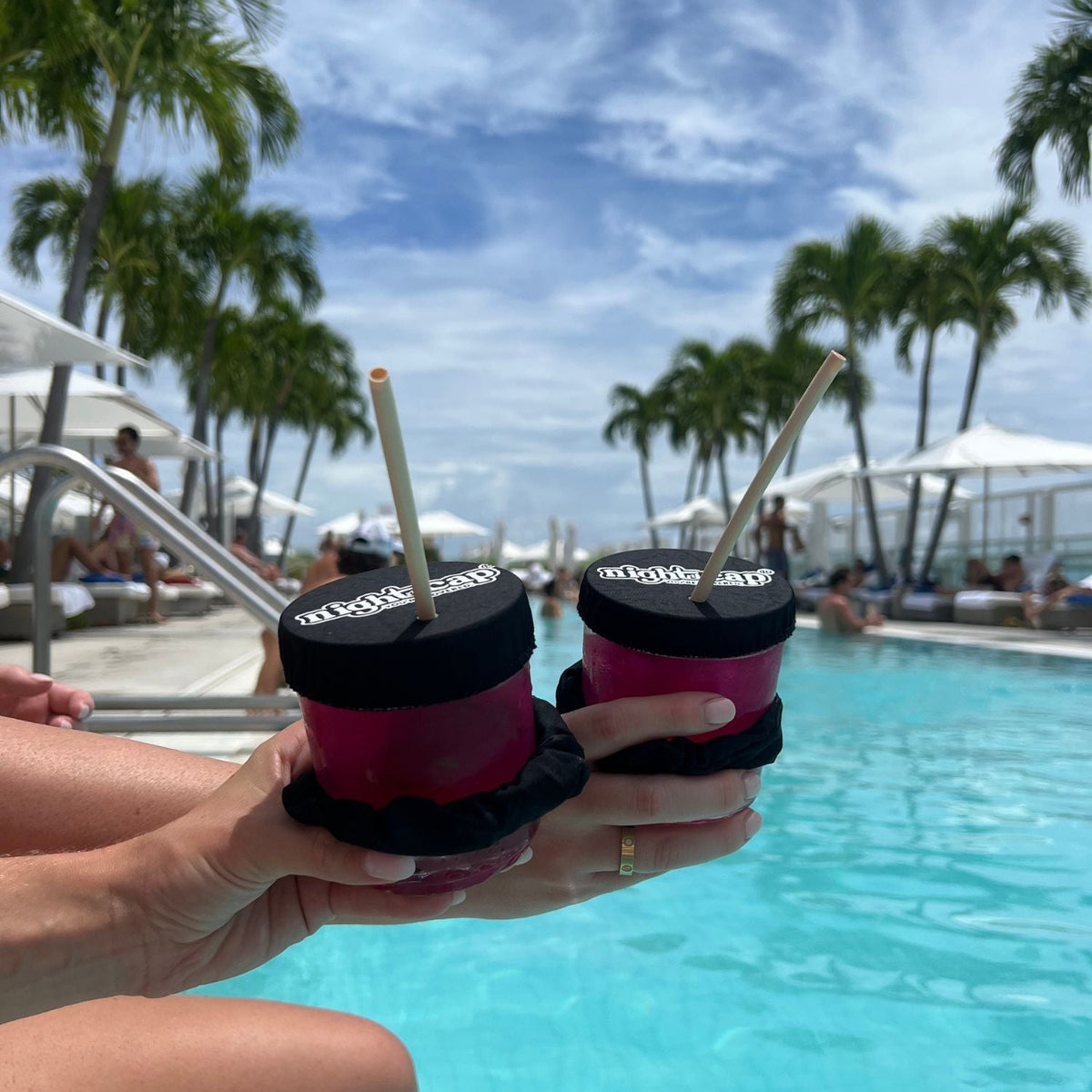 NightCap Scrunchie Drink Cover – NightCapIt