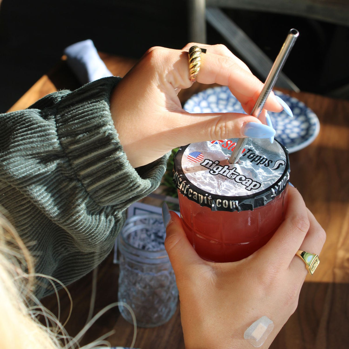 StopTopps: The Drink Spiking Prevention Sticker – NightCapIt